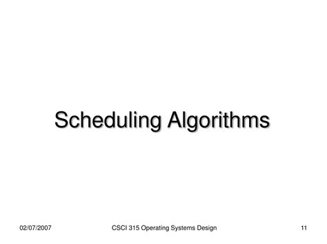 PPT CPU Scheduling Algorithms PowerPoint Presentation Free Download ID