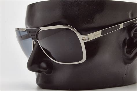 Vintage Lyxury Mans Sunglasses 2000s Cartier Sport Titanuim Aviator