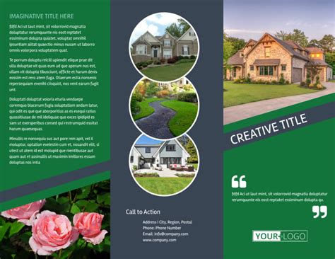 Landscape Brochure Template Free Download