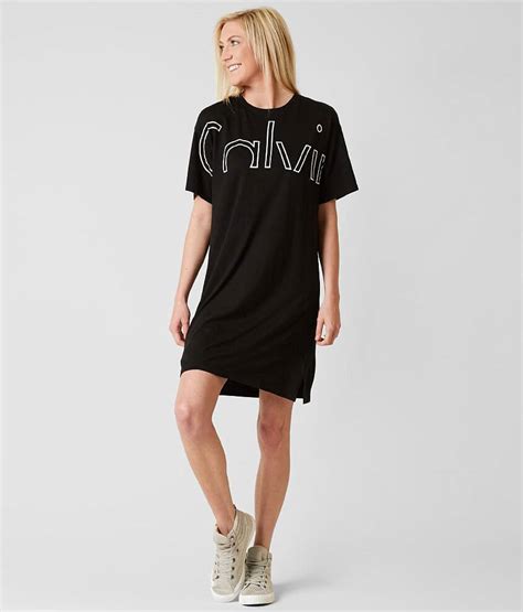 Calvin Klein Specialty Exploded Dress Women S Dresses In Black Buckle