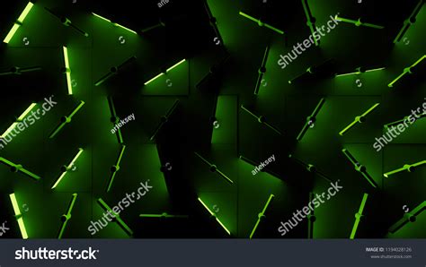Ilustrasi Stok D Render Abstract Background Rotated Mechanical Shutterstock