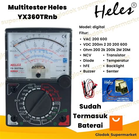 Jual Multimeter Heles YX360TRnb Multitester Analog YX 360TRNB Avometer