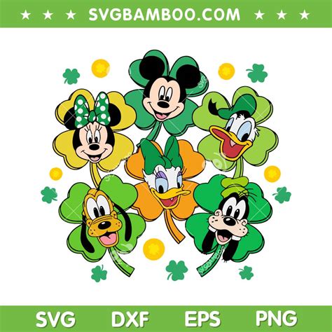 Mouse And Friends St Patricks Day 2023 Svg
