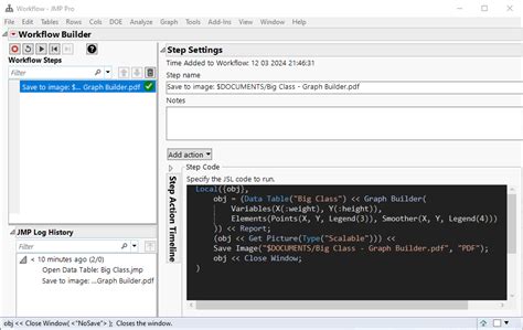 Workflow Recorder Not Recording Ppt Exports Of Graph Builder Jmp User