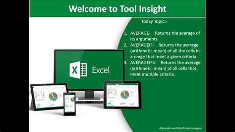 Averageaverageif And Averageifs Excel Formula In Tamil Youtube
