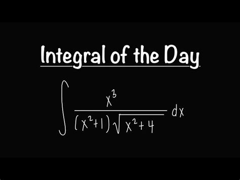 Free Video Integral Of The Day Rationalizing Substitution For