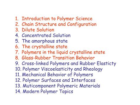 Ppt Part Introduction To Polymer Science Powerpoint Presentation