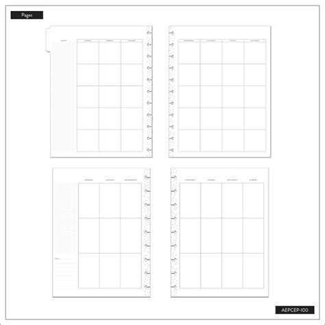 Golden Hour Classic Vertical Extension Pack 6 Months Happy Planner