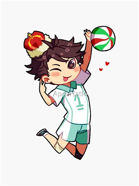 Haikyuu Sticker Oikawa Sticker For Sale By Marburusu Redbubble