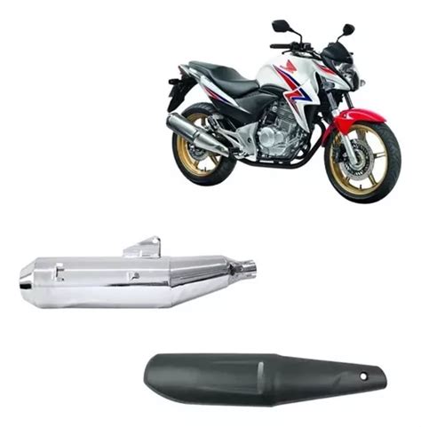 Ponteira Escapamento Cb 300r Protetor Modelo Original Ma