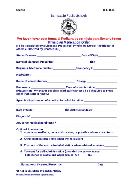 Medication Consent English Doc Template Pdffiller