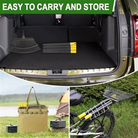65 Inch Rake For Leaves Rakes For Lawns Heavy Duty Hoe Lawns Leaf Lawn