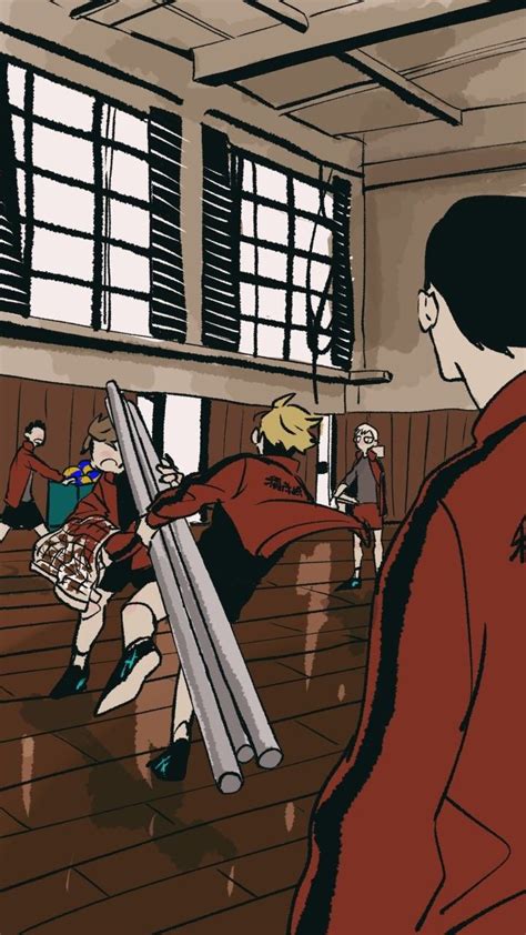 Inarizaki High Manga Haikyuu Karakter Anime Hitam Gambar Anime