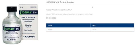 Lidocaine Lidodan 4 Topical Solution Lidocaine Hcl 40mg Ml 50ml