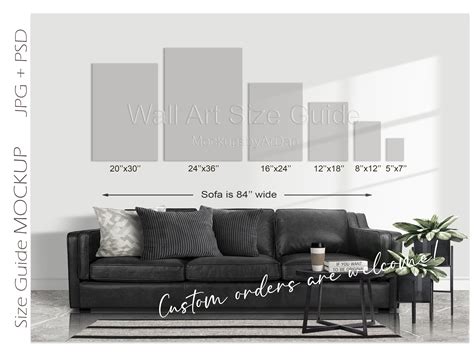 Canvas Size Guide Mockup Ratio 2 3 Canvas Print Size Guide Mockup Portrait Frame Size