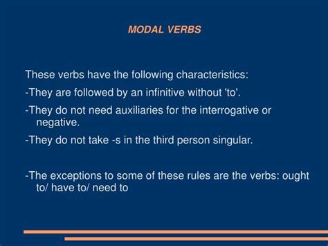 Ppt Modal Verbs Powerpoint Presentation Free Download Id1418936