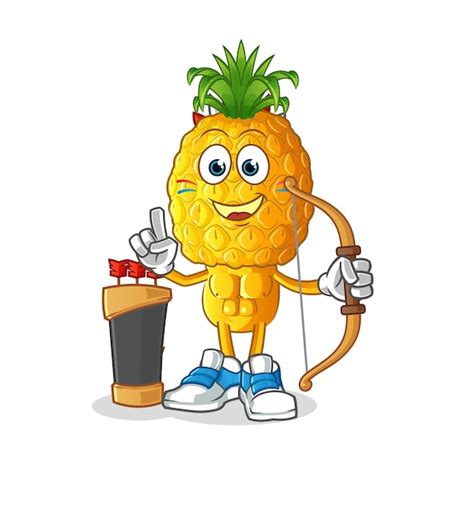 Premium Vector Pineapple Head Cartoon Native American Tribe Cartoon
