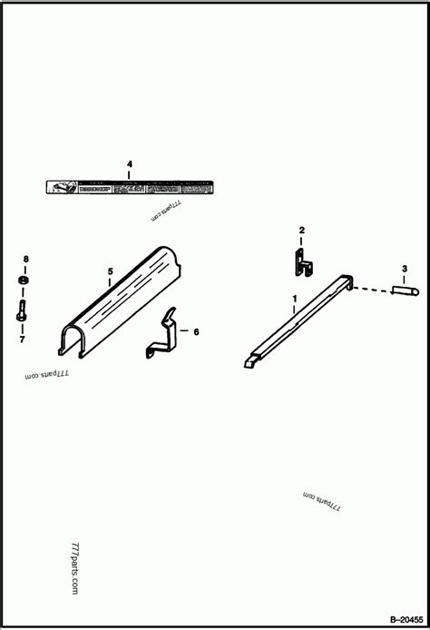 Backhoe Lift Arm Stops 908 Attachments Bobcat Backhoe Loader