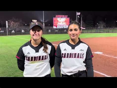 Louisville Softball Vs Arizona Postgame With Vanessa Miller And Alyssa Zabala Youtube