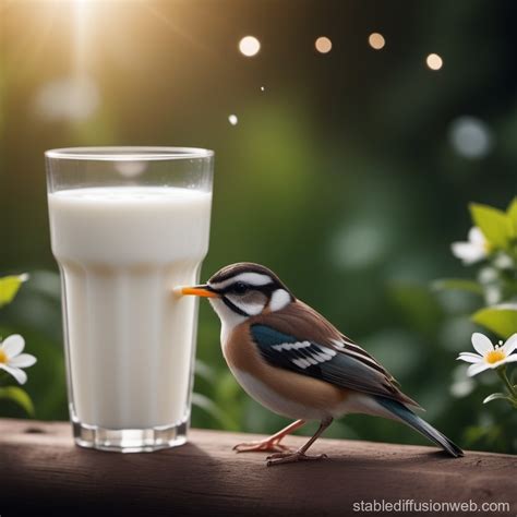 Milk Drinking Bird Stable Diffusion Online