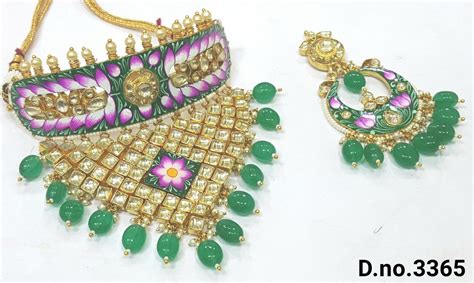 Meenakari Choker Necklace Set