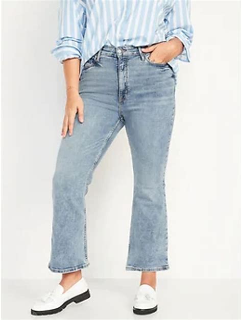 Old Navy Higher High Waisted Cropped Flare Jeans For Women Mall Of