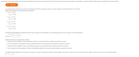 Solved A Using This Data Test At Level The Null Chegg
