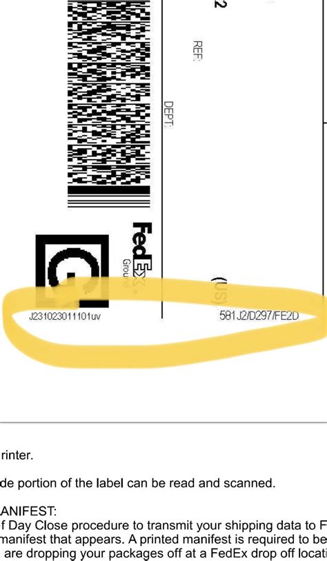 What Are These Numbers For Rfedex