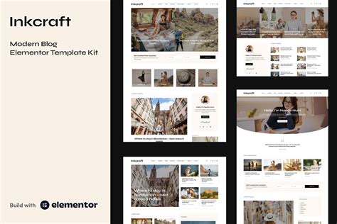 Inkcraft Modern Blog And Magazine Elementor Pro Template Kit