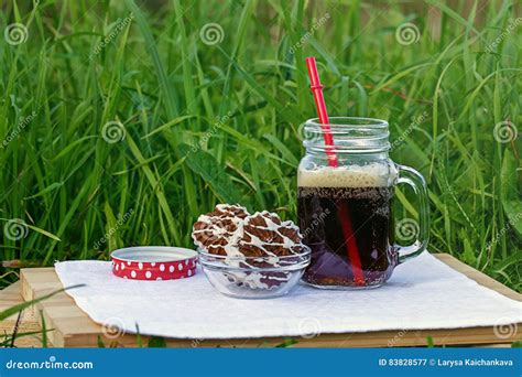 Drink And Biscuits Stock Image Image Of Food Breakfast 83828577