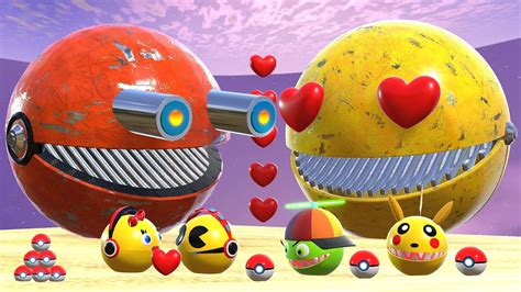 PACMAN VS ROBOT PACMAN VS MONSTER PACMAN YouTube