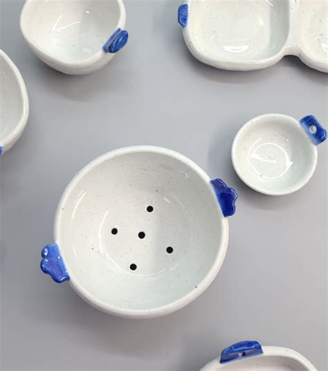 청화 도자기 채반 볼 아이디어스