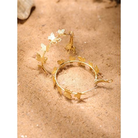 So Fetch The Butterfly Hoop Earrings Buy So Fetch The Butterfly Hoop
