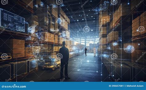 A Photo Of Ai Powered Supply Chain Optimization Stock Illustration Illustration Of