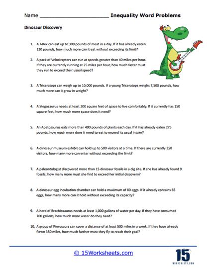 Word Problems Worksheets 15