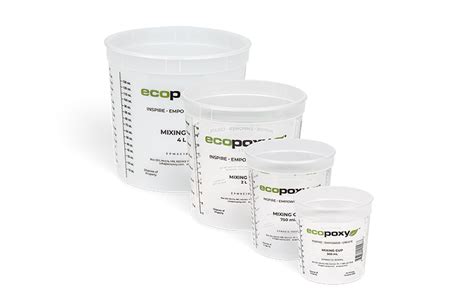 Graduated Epoxy Mixing Cups Mix With Confidence — Ecopoxy Usa Inc