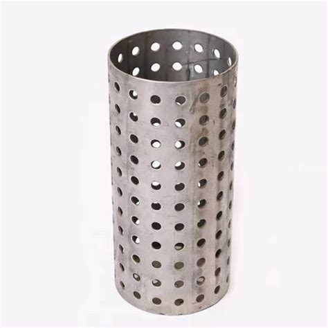 Stainless Steel Strainer Perforated Pipe Rolled Sheet Welded Tube