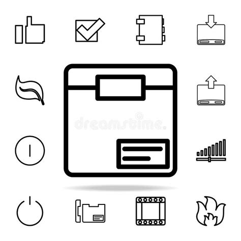 Box Icon Web Icons Universal Set For Web And Mobile Stock Illustration