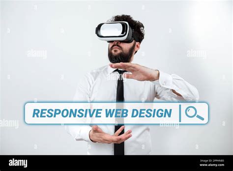 Sign Displaying Responsive Web Design Word Written On Web Page