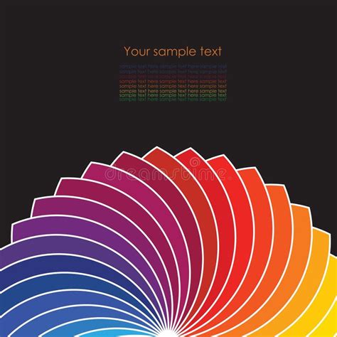 Abstract Background With Spectrum Wheels Stock Vector Illustration