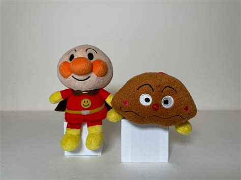 Anpanman And Currypanman Ufo Plushie Set Approx 6 Tall Etsy