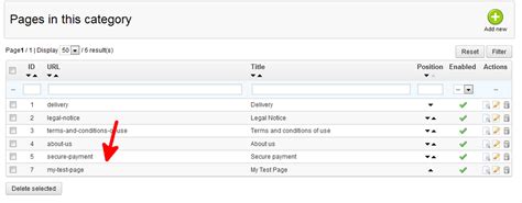 adding a new content page to prestashop 1 5 inmotion hosting