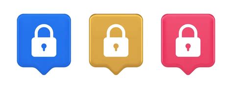 Padlock Locking Web Access Button Password Security Protection Safe