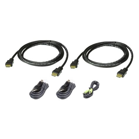 1 8M USB HDMI Dual Display Secure KVM Cable Kit