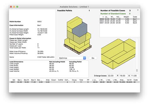 quick pallet maker example calculate boxes in pallets