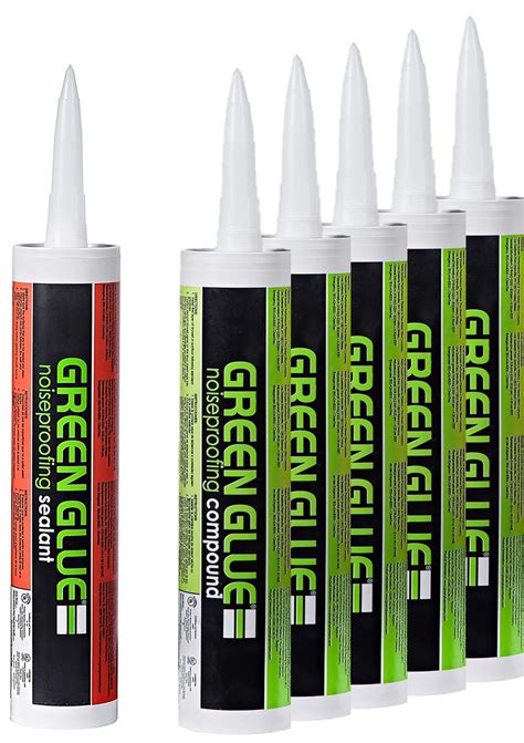 Green Glue Soundproofing And Acoustical Caulk Combo Set 5 Green