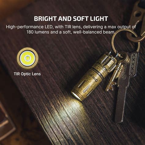 Olight I18 Rechargeable Keychain Led Flashlight 180 Max Lumens 87th