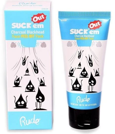 Suck Em Out Charcoal Peel Off Mask Black Ru87838
