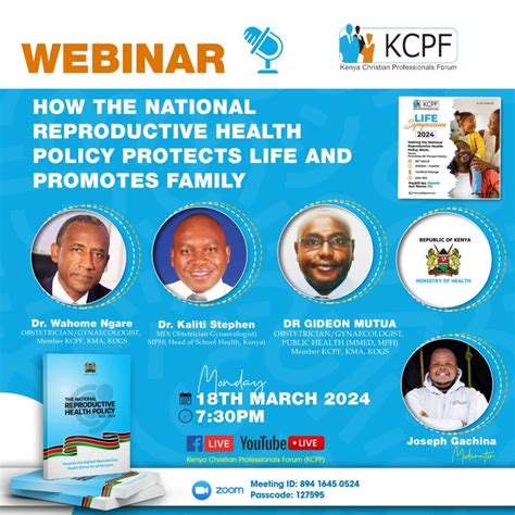 Moderate A Webinar On How The National Reproductive Health Policy 2022