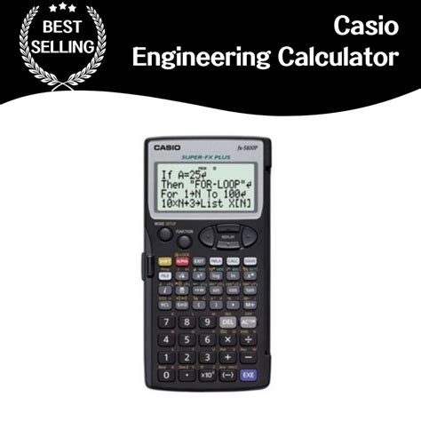 Casio Engineering Calculator Fx 5800p High Performance Programmable Calculator For Engineers Casio Engineering Calculator Fx 5800p High Performance Programmable Calculator For Engineers